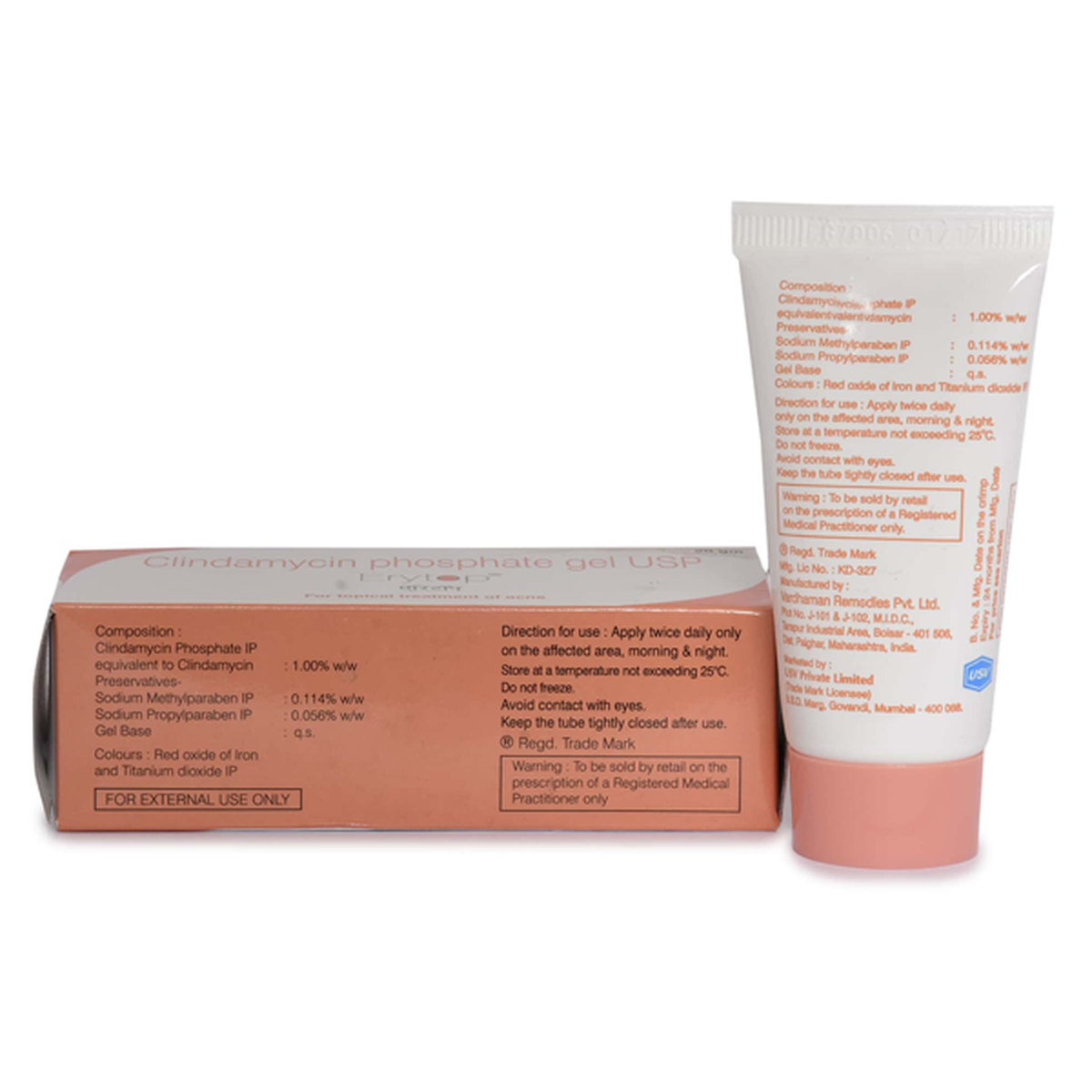 Order Erytop 1% Gel 20 gm | Cleocin T | Clindamycin Gel