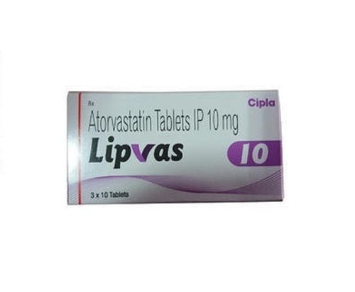Lipvas 10 Mg Tablet | Lipitor | Atorvastatin