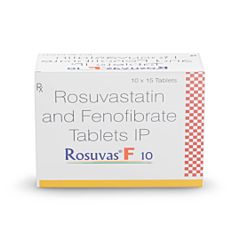 Rosuvas F 10 Tablet: Uses, Dosage and Price